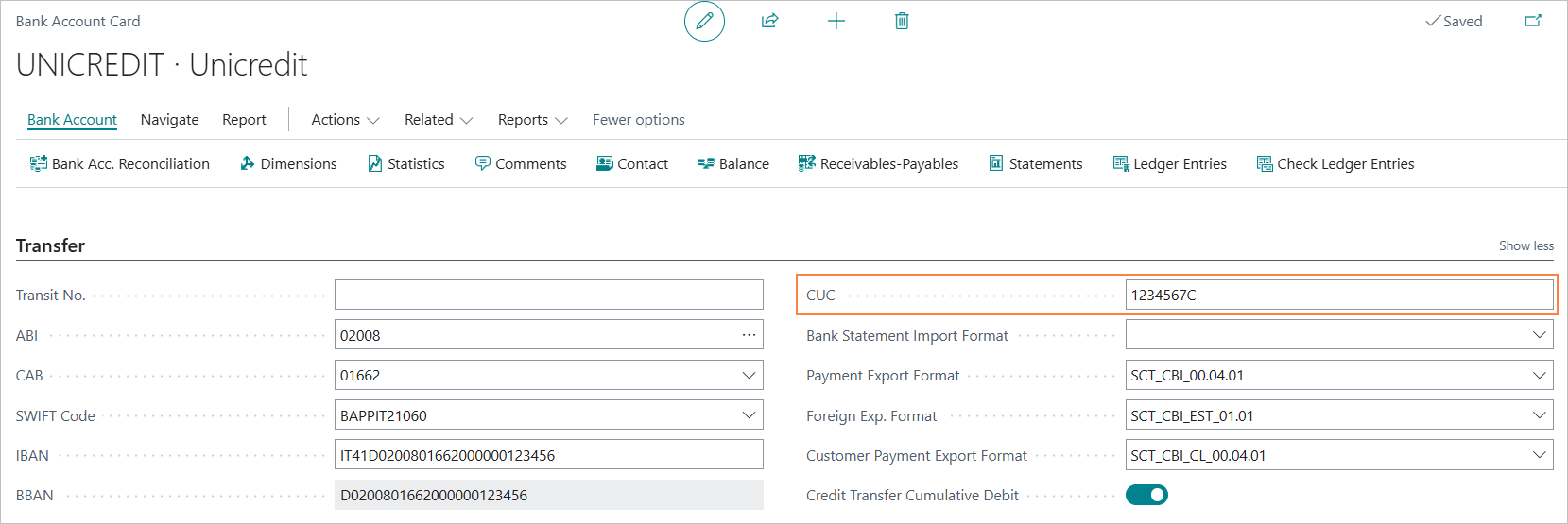Bank Files For Italy - Features (CBI) | EOS Docs